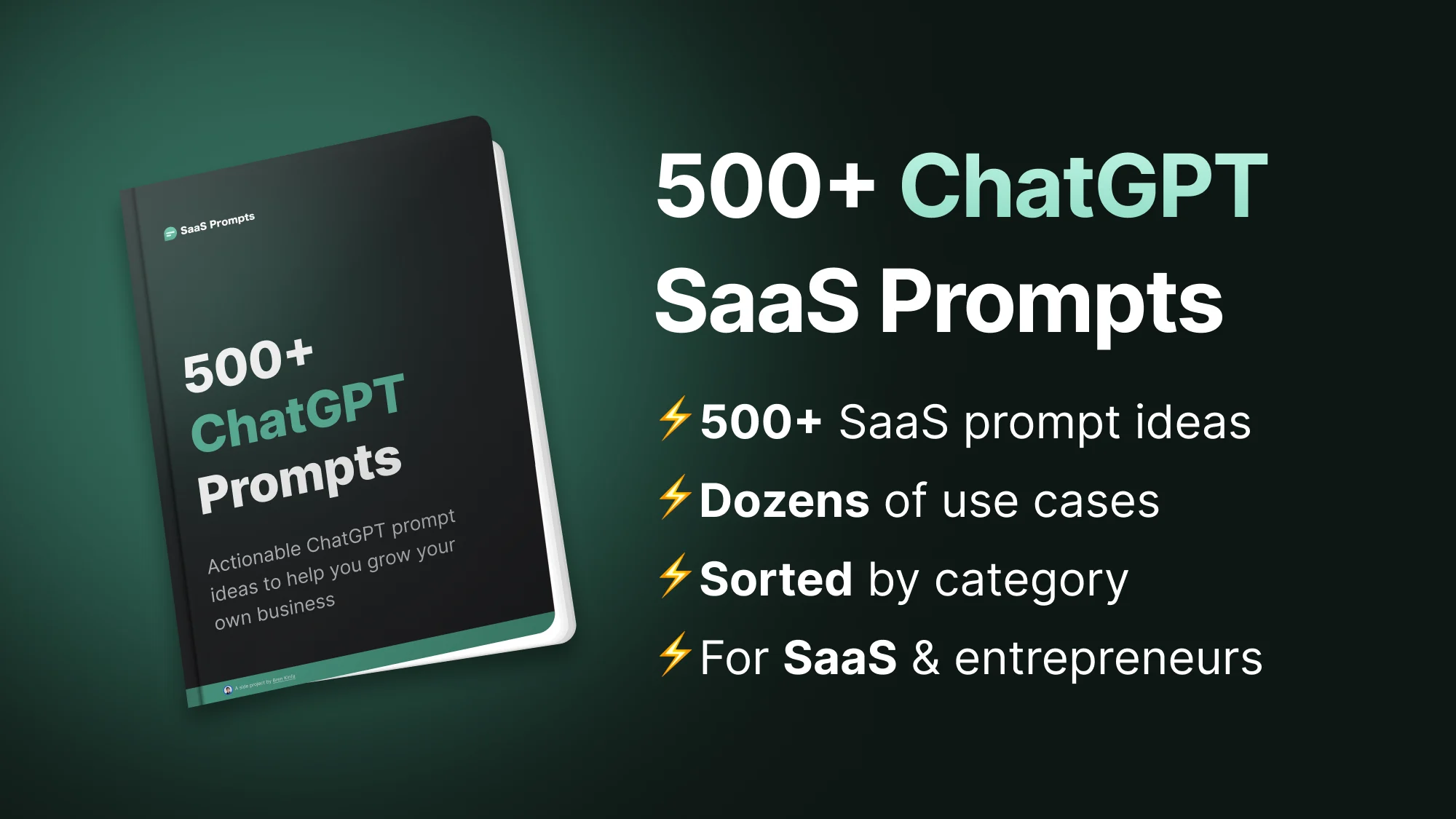 SaaS Prompts - 500+ ChatGPT Prompts for SaaS